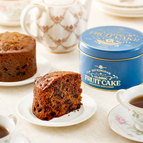 Small-Sized Classic English Fruit Cake in Gift Tin – Buckingham-Cakes