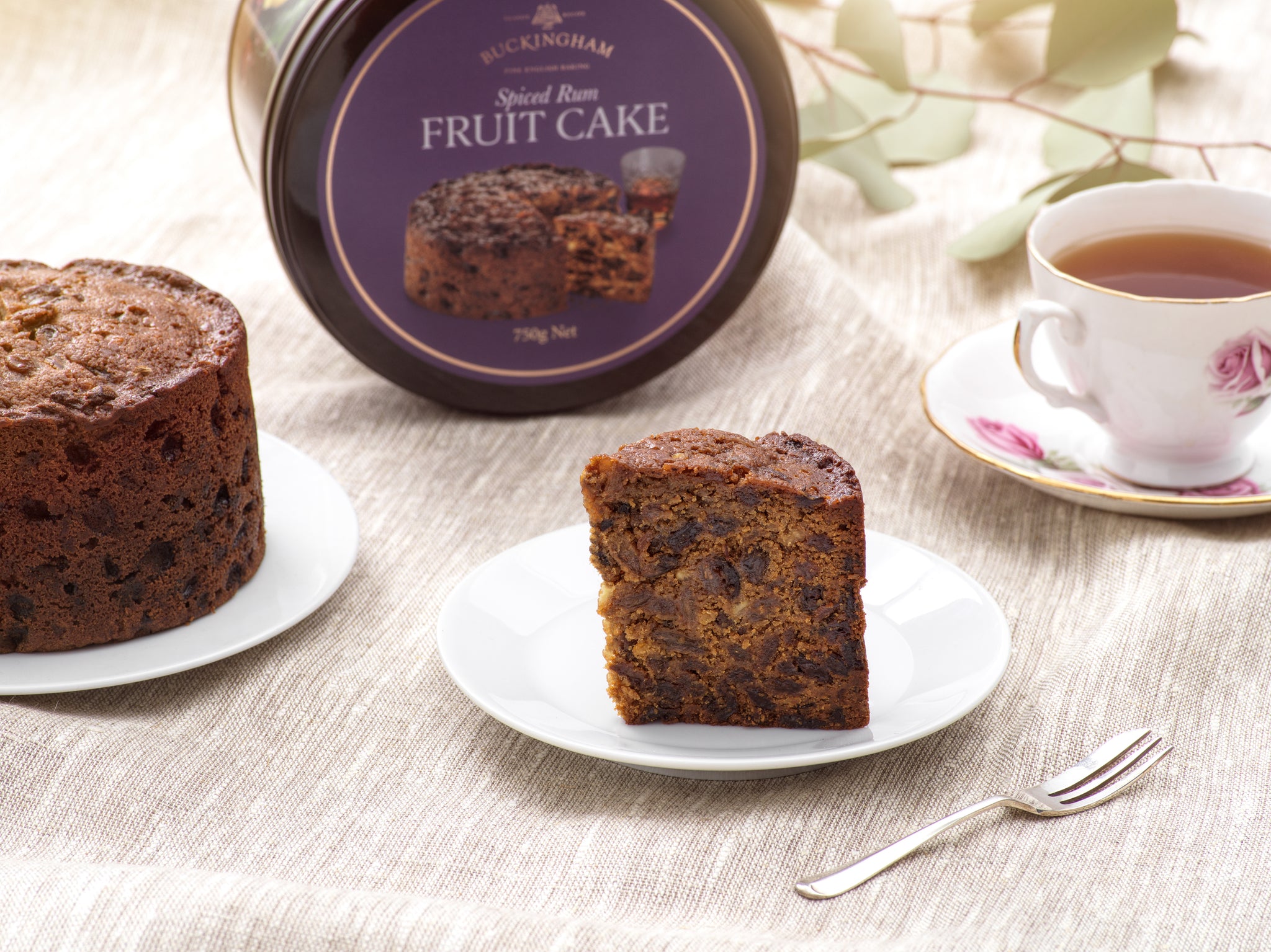 Luxury Spiced Rum Fruit Cake in a tin – Buckingham-Cakes
